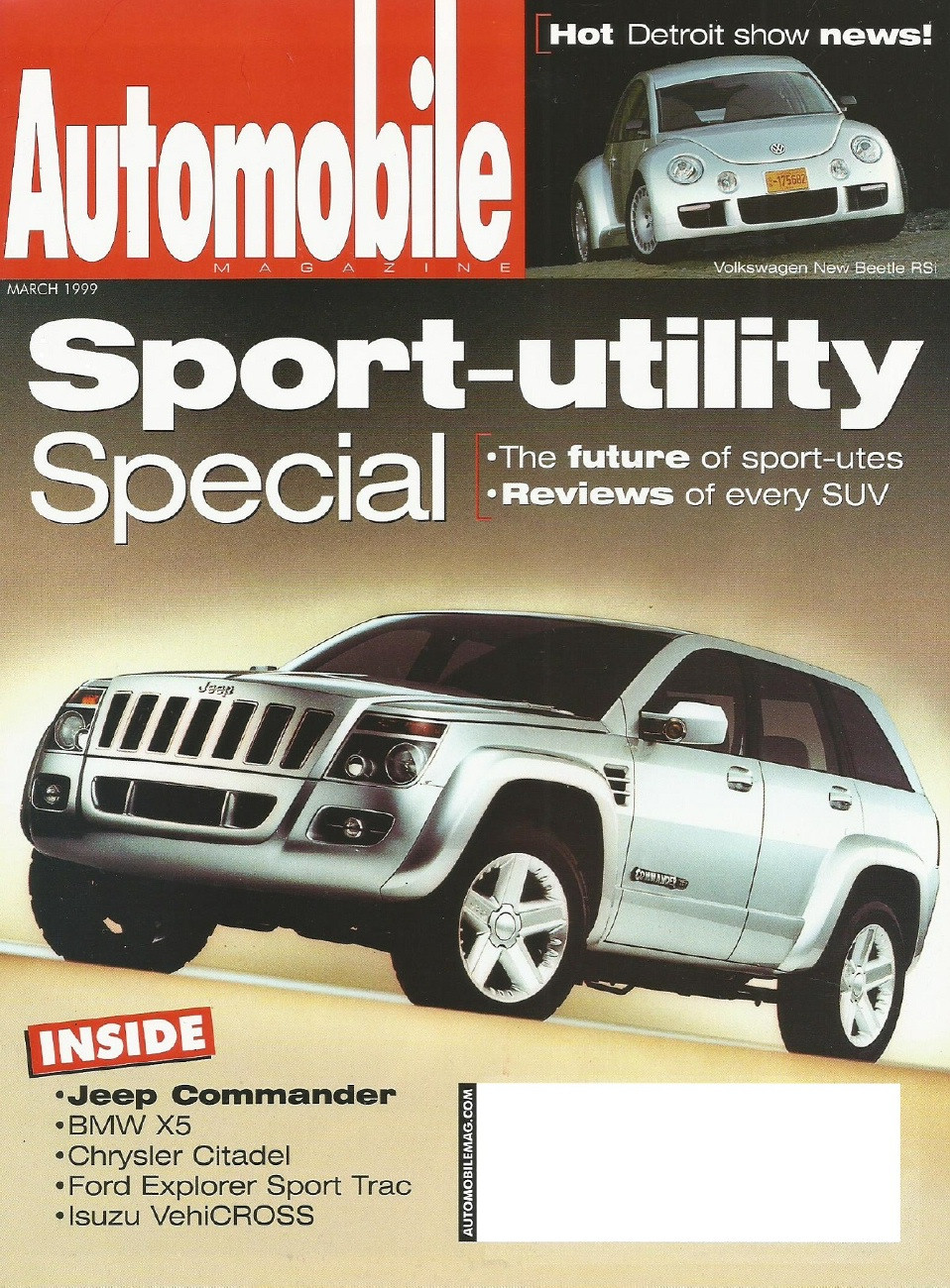 AUTOMOBILE 1999 MAR - MUSTANG COBRA, BOXSTER, GLK - 1990-1999 - JIM'S ...