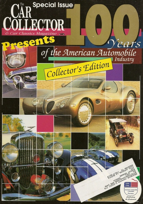 CAR COLLECTOR & CAR CLASSICS 1996 JAN - 100 YEARS COLLECTOR'S EDITION ...