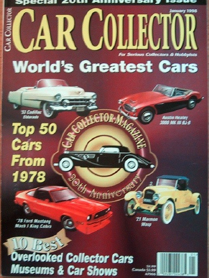 CAR COLLECTOR 1998 JAN - 25th ANNIVERSARY ISSUE, 10 BEST MUSEUMS IN US ...