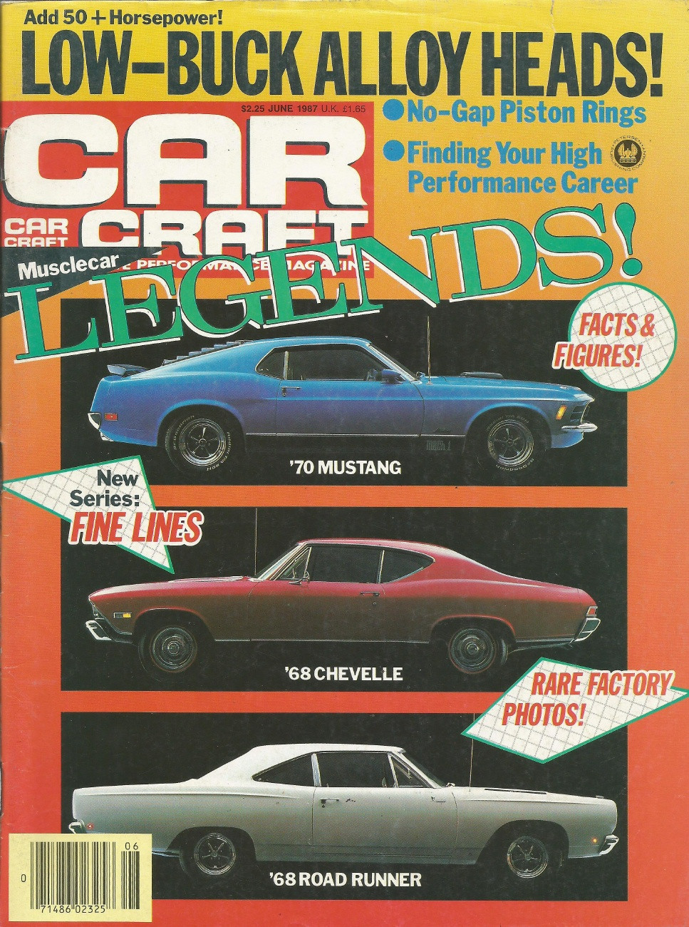 CAR CRAFT 1987 JUNE - COPO CAMARO, FAIRLANE, PACE CARS - 1980-1989 ...