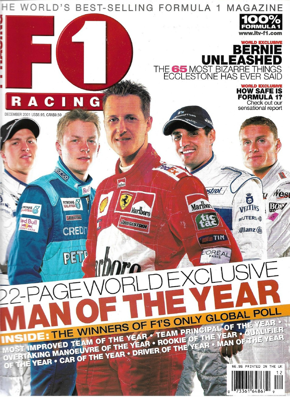 F1 RACING 2001 DEC - - F1 RACING - JIM'S MEGA MAGAZINES