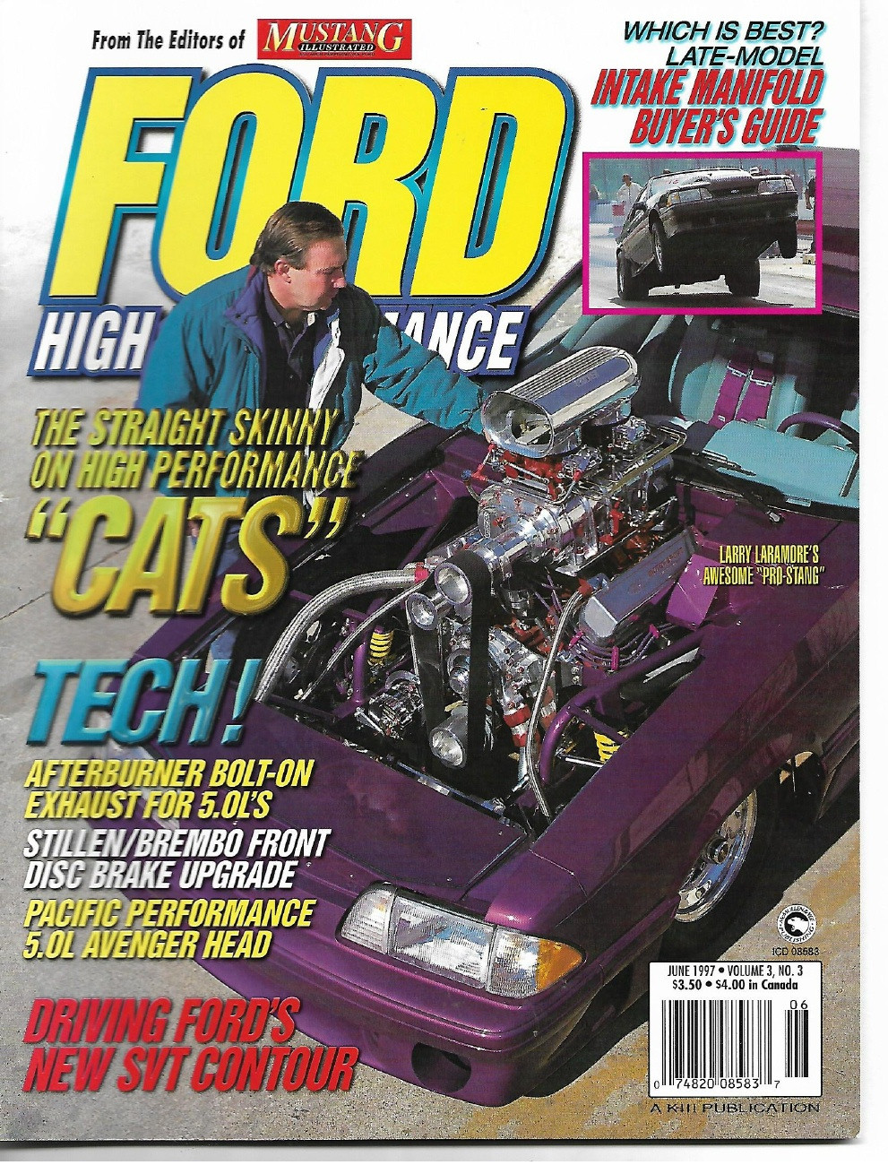 FORD HIGH PERFORMANCE 1997 JUNE - LARAMORE'S PRO STANG, NEW SVT CONTOUR ...