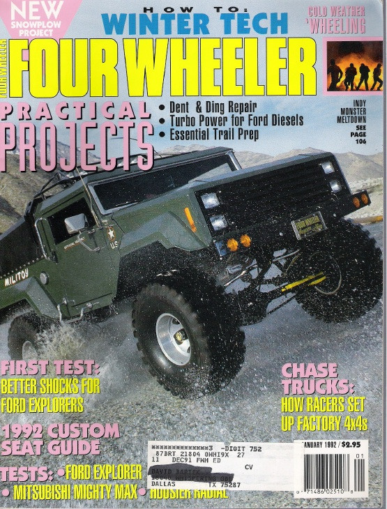 FOUR WHEELER 1992 JAN - - FOUR WHEELER MAGAZINE - JIM'S MEGA MAGAZINES