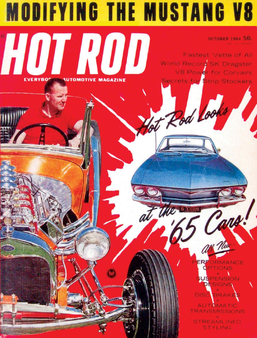 HOT ROD 1964 OCT - V8 CORVAIR, ED PINK, MUSTANG V8* - 1960-1969 - JIM'S ...