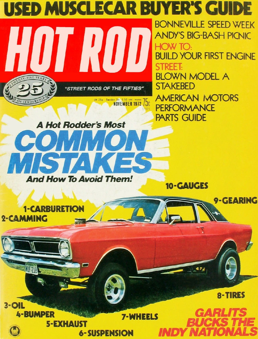 HOT ROD 1972 NOV - S/S MOPAR MILL, AMC PARTS, MOTTA - 1970-1979 - JIM'S ...