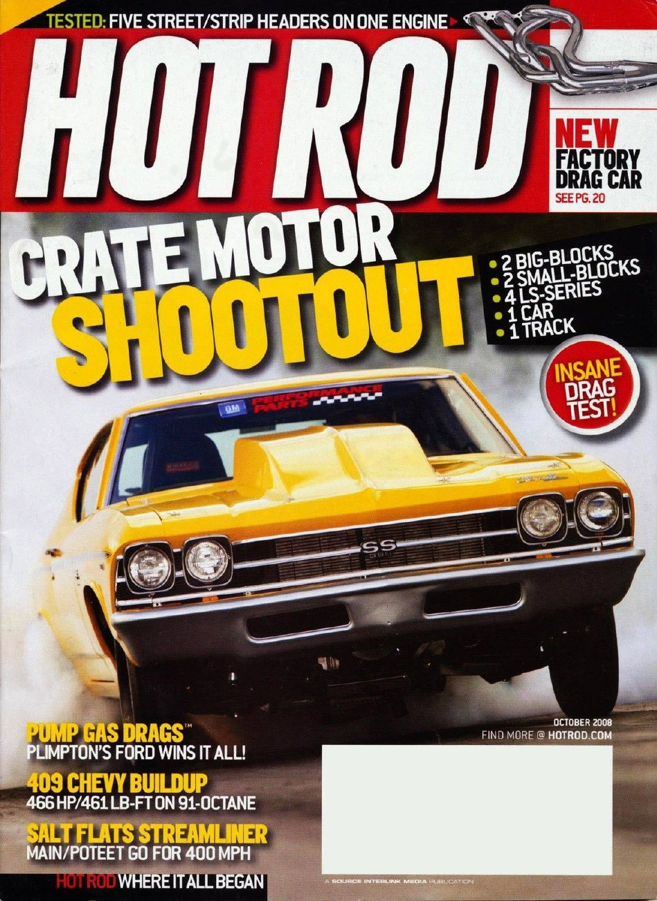 HOT ROD 2008 OCT - FR500S, GM MILL SHOOTOUT, 409 TEST - 2000-2009 - JIM ...