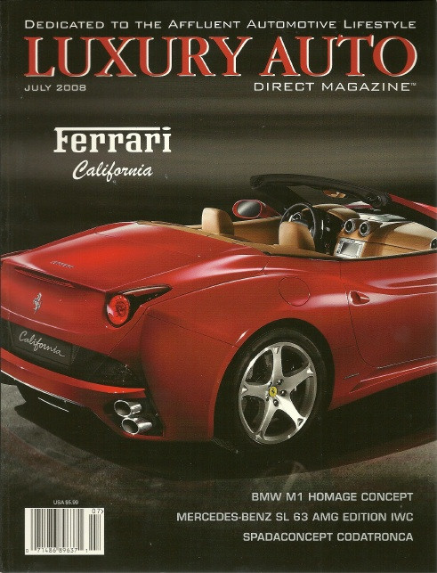 LUXURY AUTO 2008 JULY - FERRARI CALIFORNIA, SPADACONCEPT CODATRONCA ...