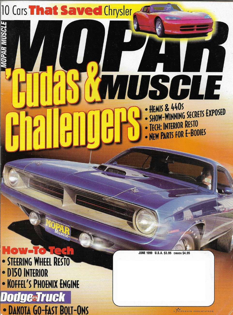 MOPAR MUSCLE 1999 JUNE - DAVE KOFFEL, '52 Li'l RED - 1988-1999 - JIM'S ...