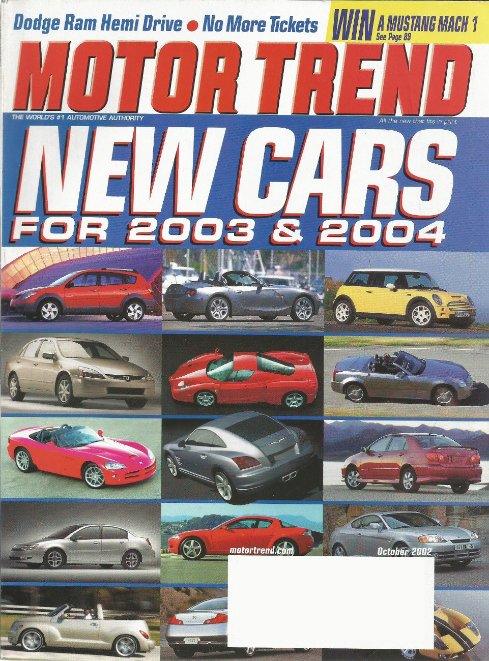 MOTOR TREND 2002 OCT - CARROLL SHELBY & HIS ROCKETS - 2000-2009 - JIM'S ...