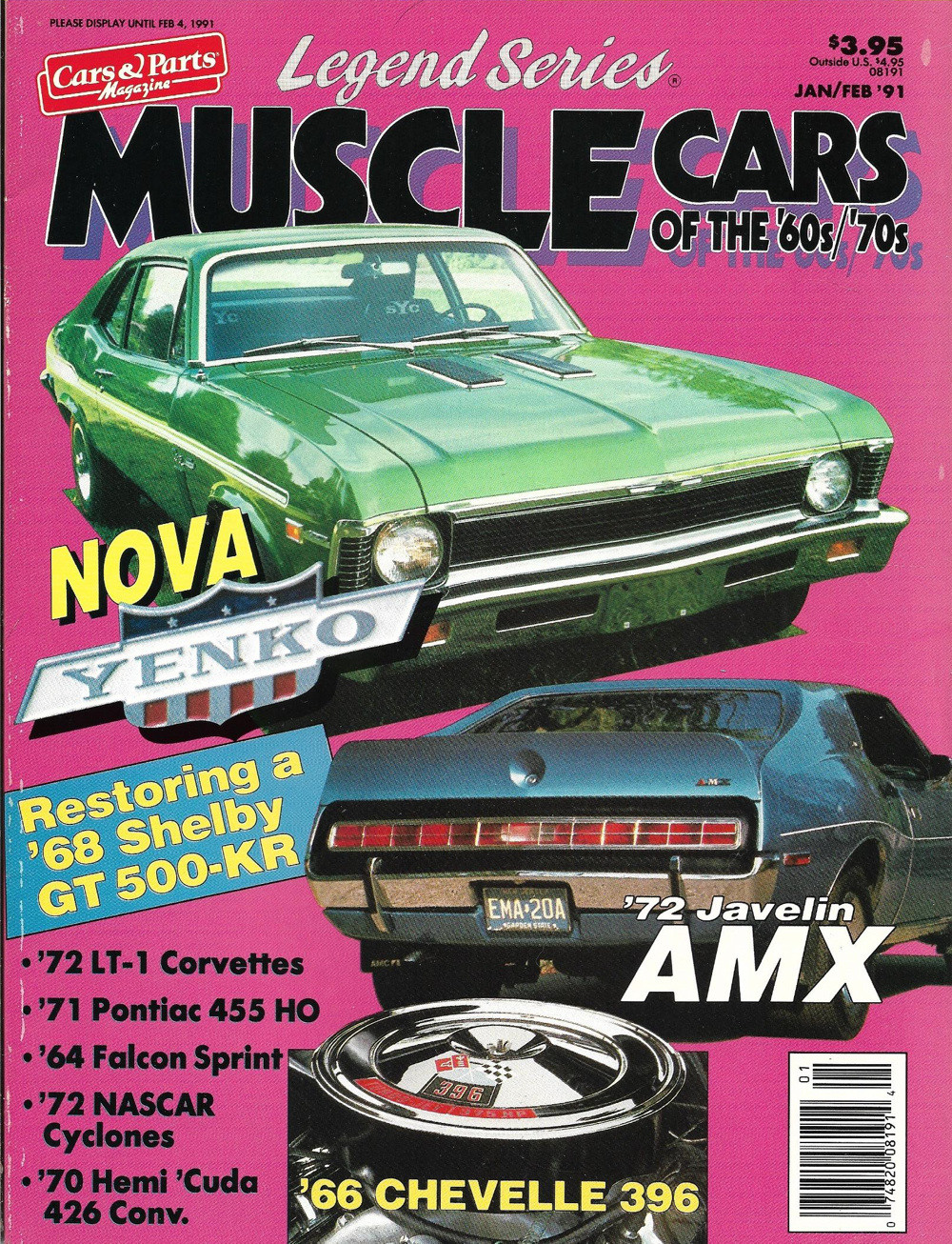 MUSCLE CARS OF THE 60'S 70'S LEGEND SERIES 1991 JAN/FEB - YENKO, HEMI ...