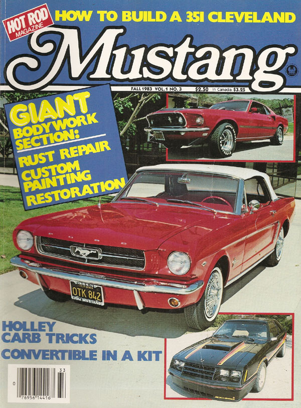 MUSTANG by HOT ROD 1983 FALL V1, #3 - NEW LOREZEN GT - MUSTANG BY HOT ...