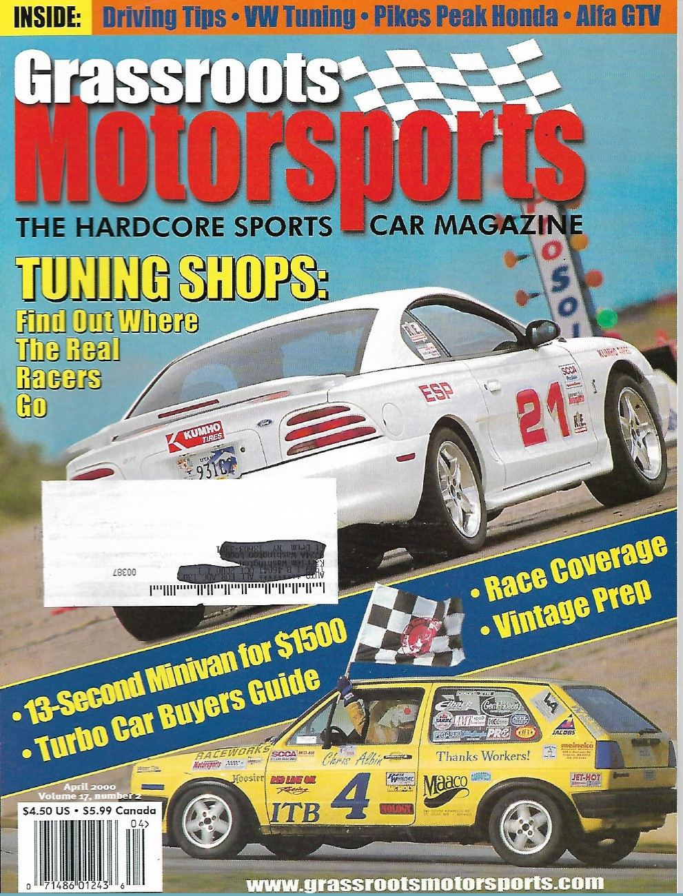GRASSROOTS MOTORSPORTS 2000 APR - TUNING SHOPS, ALFA GTV, DRIVING TIPS ...