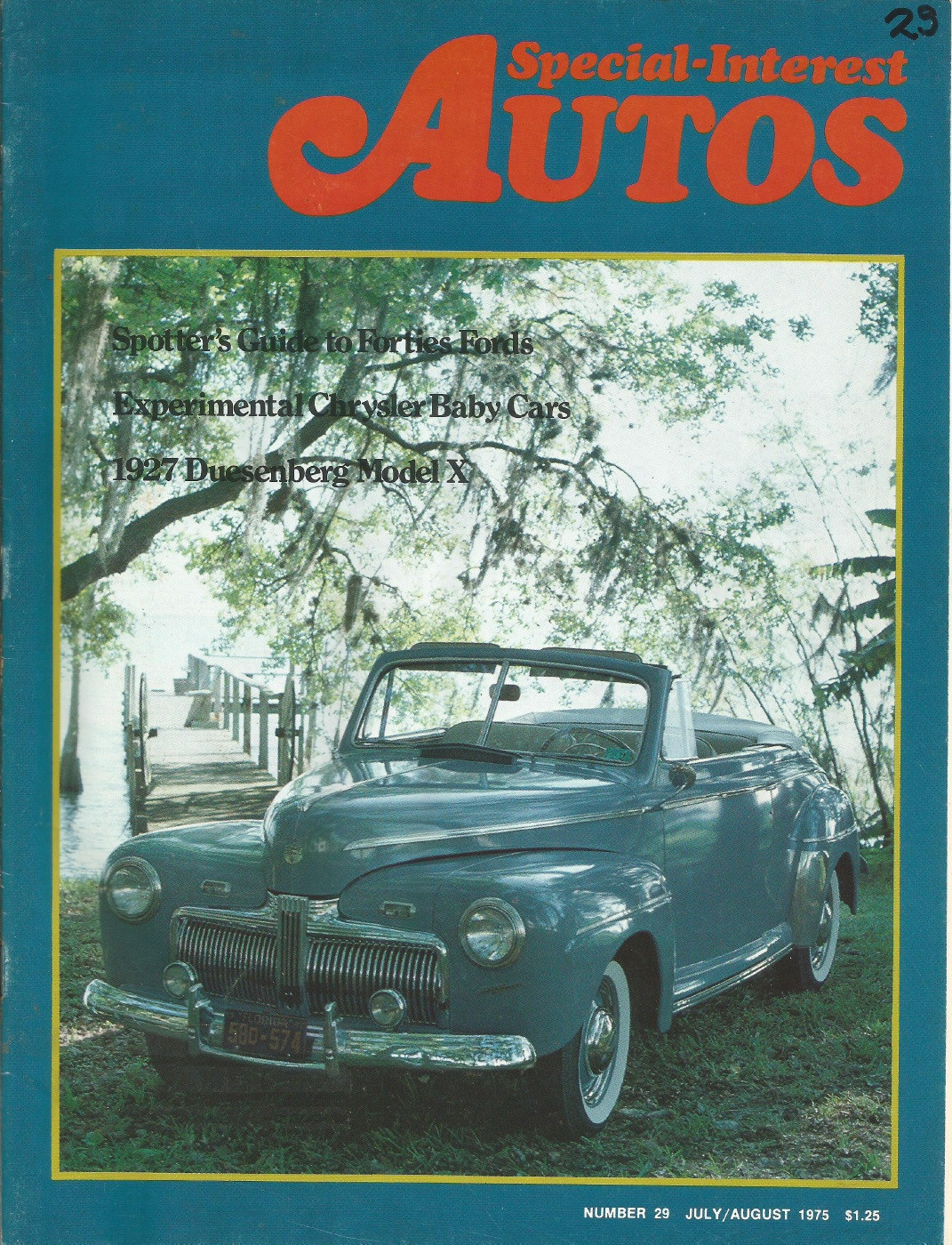 SPECIAL-INTEREST AUTOS 1975 JULY #29 - '27 DUESENBERG X, AMERICAN ...