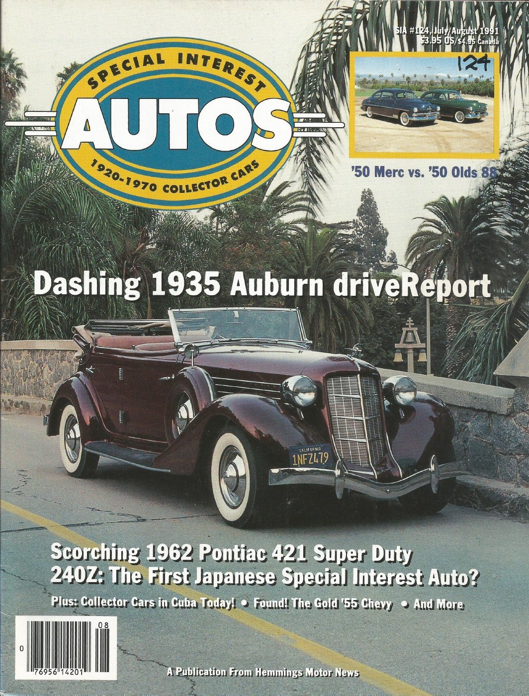 SPECIAL-INTEREST AUTOS 1991 AUG #124 - '62 421SD, 240Z, SPECIAL '55 BEL ...