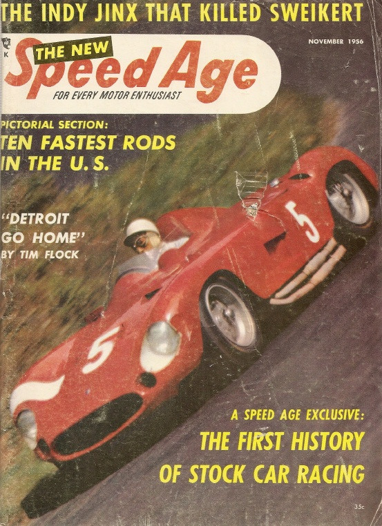 SPEED AGE 1956 NOV - FIRST HIST OF STOCK CAR RACING, MIDGET ...