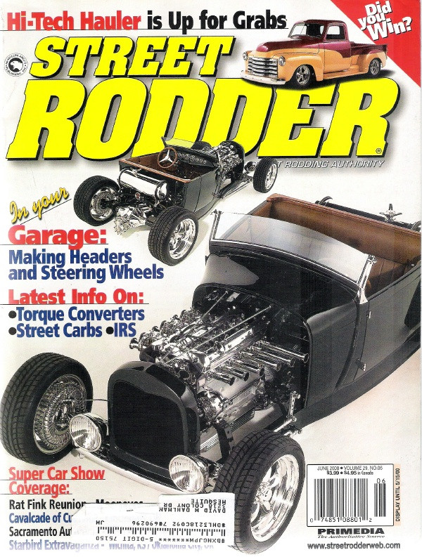 STREET RODDER 2000 JUNE - DEMON CARBS, CHOP-A-32 5 WINDOW, BANJO ...