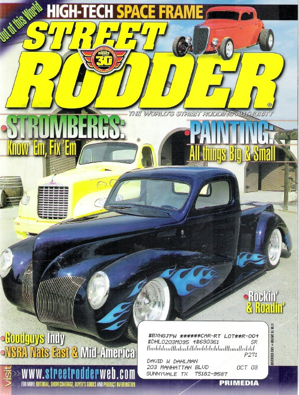 STREET RODDER 2001 NOV - RATTLE CAN CUSTOMIZING, FLATHEAD FORDS & EFI ...