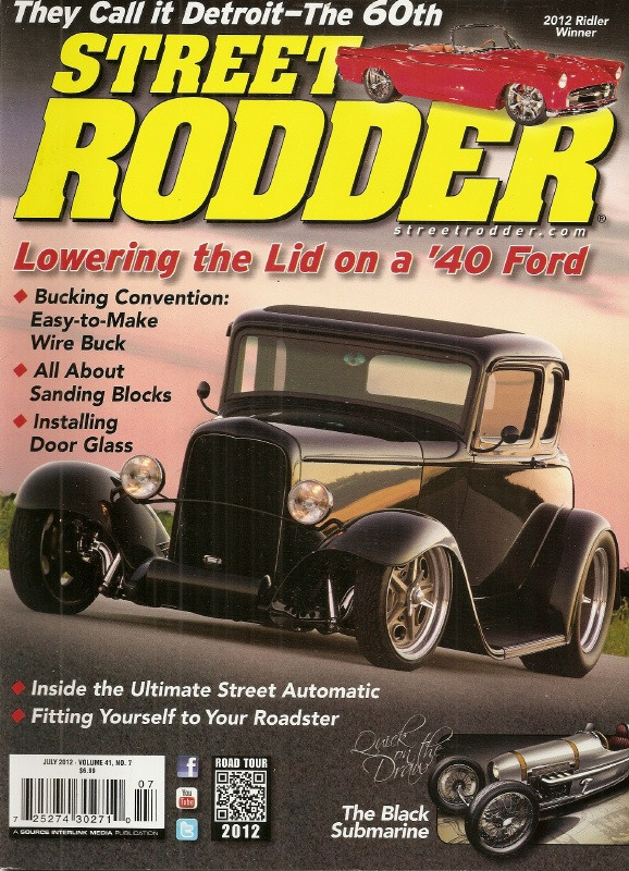 STREET RODDER 2012 JULY - MODEL A PICKUP SIDE GLASS INSTALL, 40 FORD ...