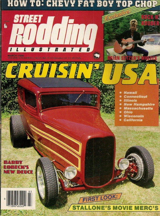 STREET RODDING ILLUSTRATED 1986 MAR - STALLONE, CRUISIN' USA - STREET ...