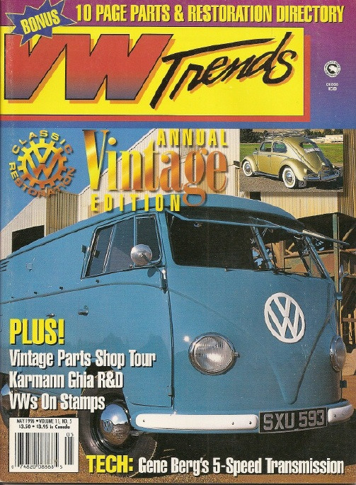 VW TRENDS 1996 MAY - SUPER ’56 PANEL VAN, SWEET ’49 BUG, 4 TO 5 SPEED ...