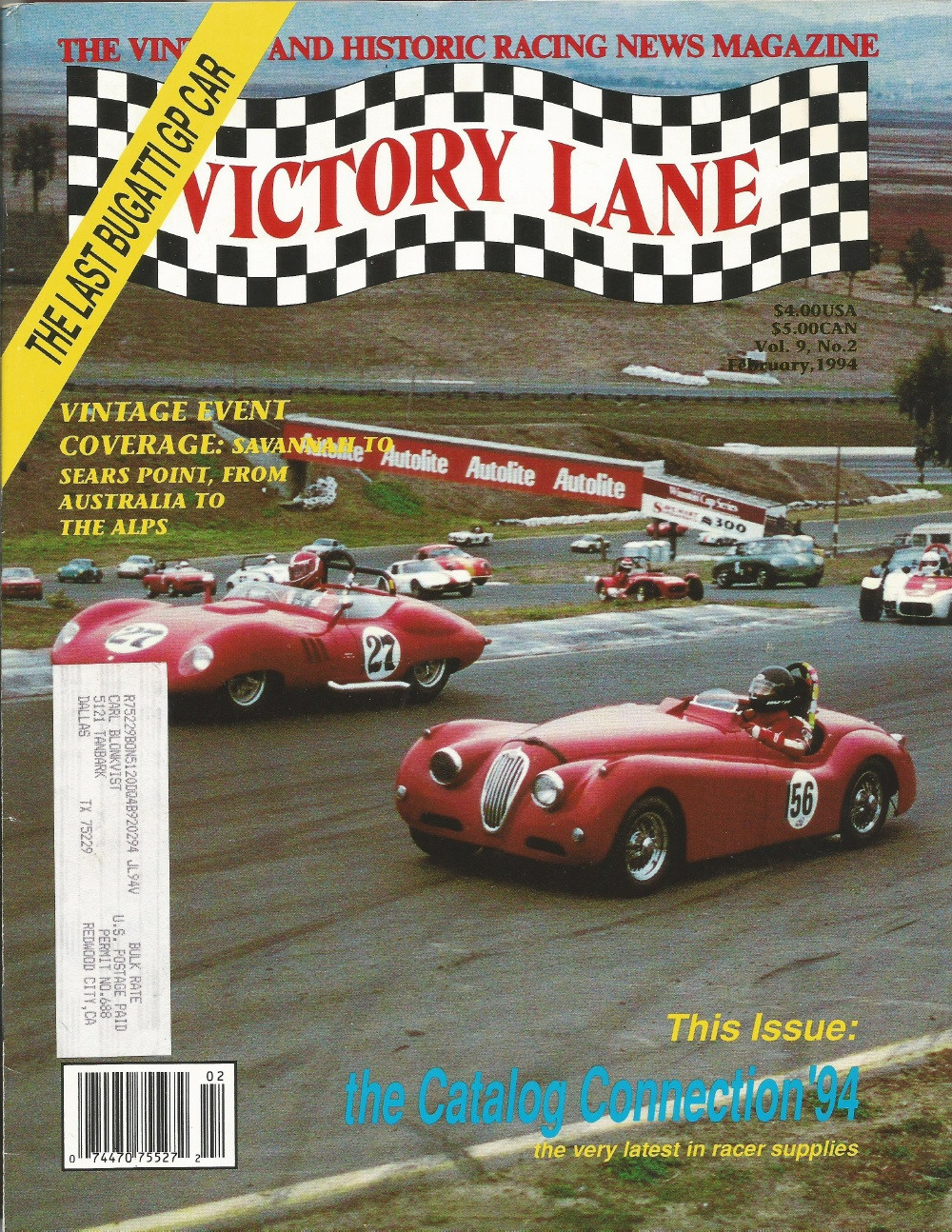 VICTORY LANE 1994 FEB - THE VINTAGE & HISTORIC RACING NEWS MAGAZINE ...