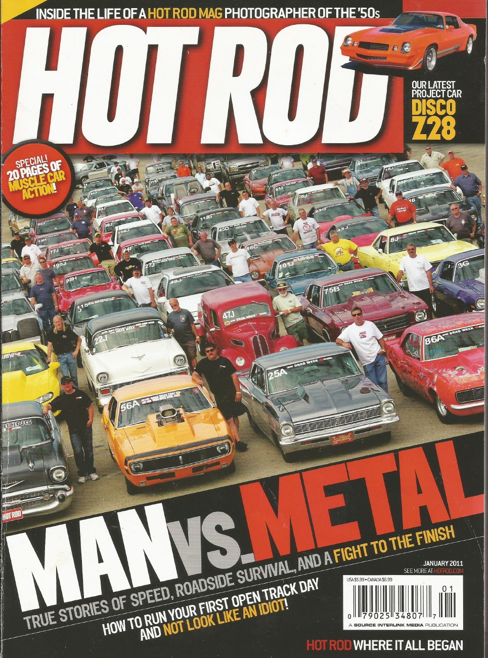 HOT ROD 2011 JAN - WILD CUSTOM VETTE, DRAG WEEK COVERAGE, PROJECT E-ROD ...