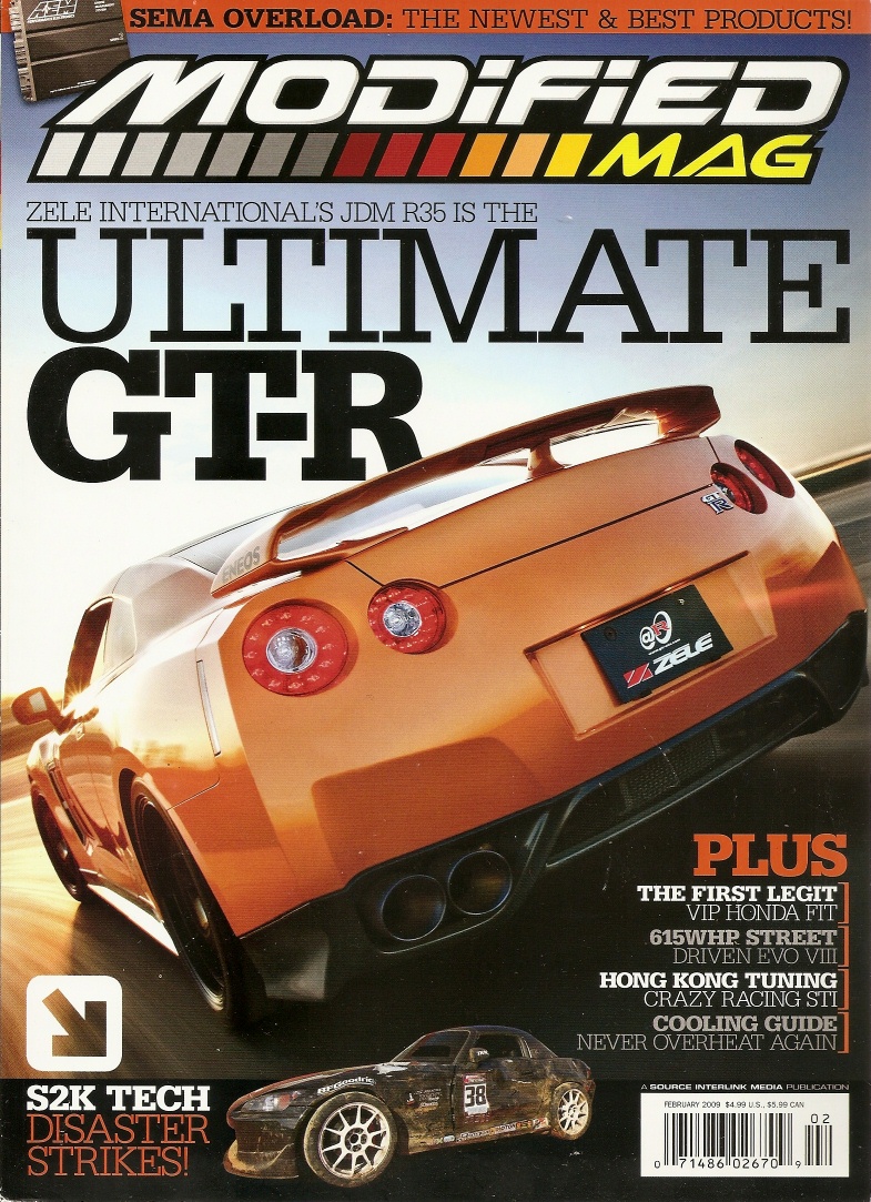 MODIFIED MAG 2009 FEB - JDM R35 GT-R, HONDA FIT, EVO VIII - MODIFIED ...