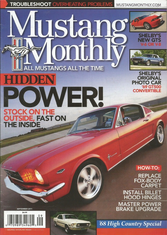 MUSTANG MONTHLY 2011 SEPT - HUGH COUNTRY, NEW GTS & GT500, TWO IIs ...