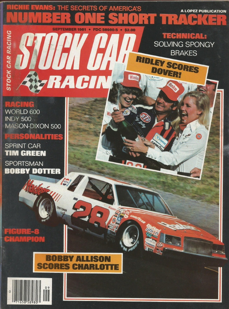 STOCK CAR RACING 1981 SEPT - Evans, Green, Moroso, Dotter, Allison ...
