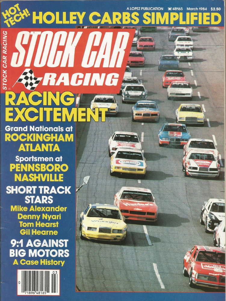 STOCK CAR RACING 1984 MAR - Tom Hearst, Pappy, Alexander, Nyari, Hearne ...
